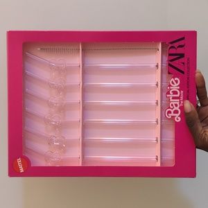 Zara | Dining | Zara X Barbie The Movie Straw Set Of 6 | Poshmark